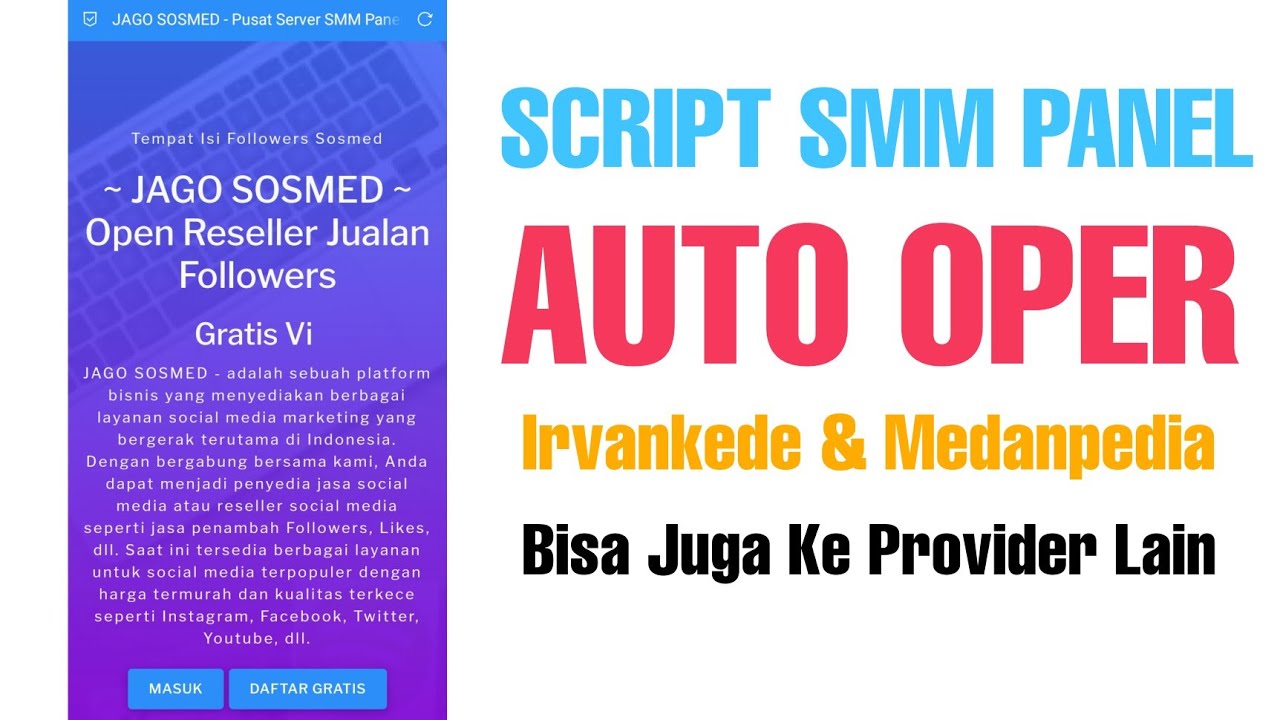 SCRIPT SMM PANEL AUTO OPER MEDANPEDIA HERUMEDIA IRVANKEDE https ...