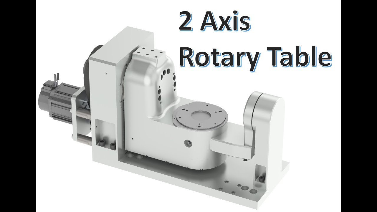 DIY CNC Mill: 2 Axis Rotary Table with AC Servo Motors - YouTube