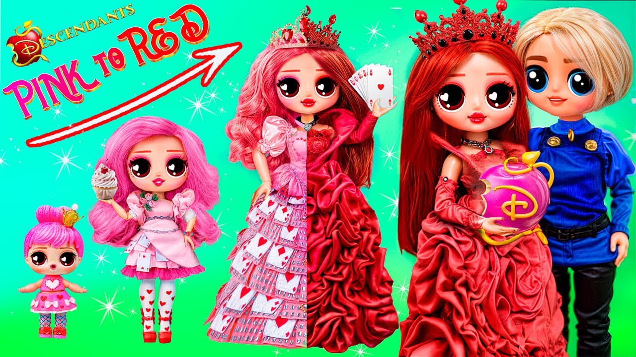Queen of Hearts Growing Up / Descendants Dolls / 35 DIYs for LOL OMG ...