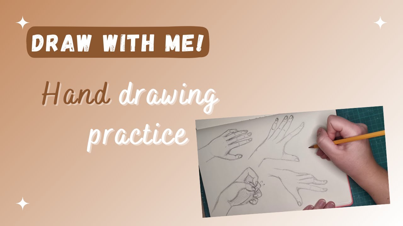 Draw With Me! #1 - Hand drawing practice - YouTube