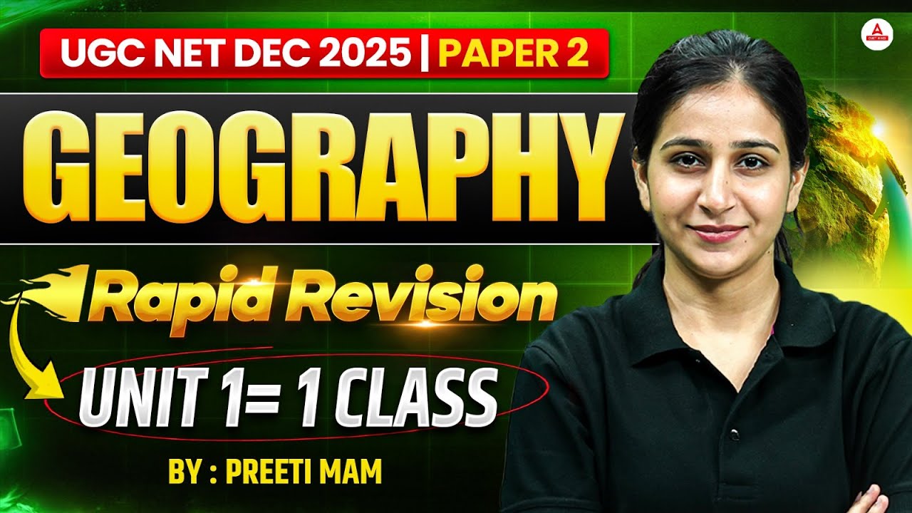 UGC NET Geography | UGC NET Geography Unit 1 Rapid Revision In One ...