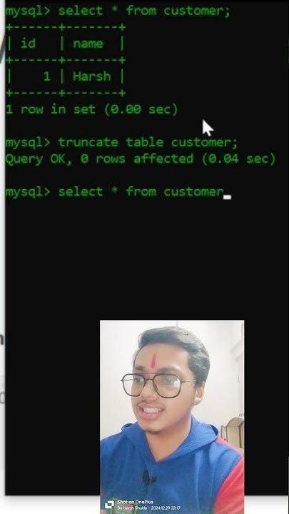 MySQL Part 48 - truncate and drop in mysql #coding #sql #trending #programming #viralvideo # ...