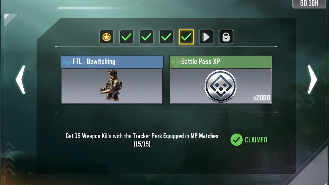 Get 15 Weapon Kills with the Tracker Perk Equipped in MP Matches Task ...
