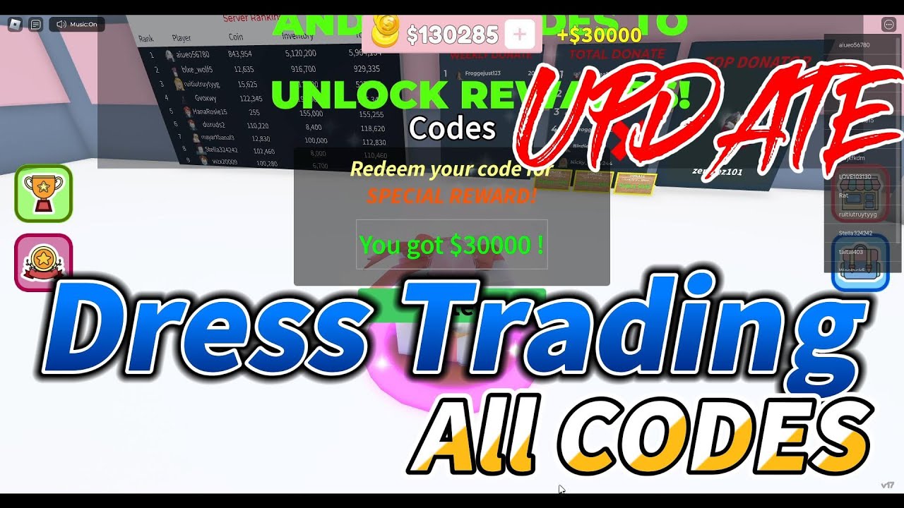 All Dress Trading Codes for July 2024 - YouTube