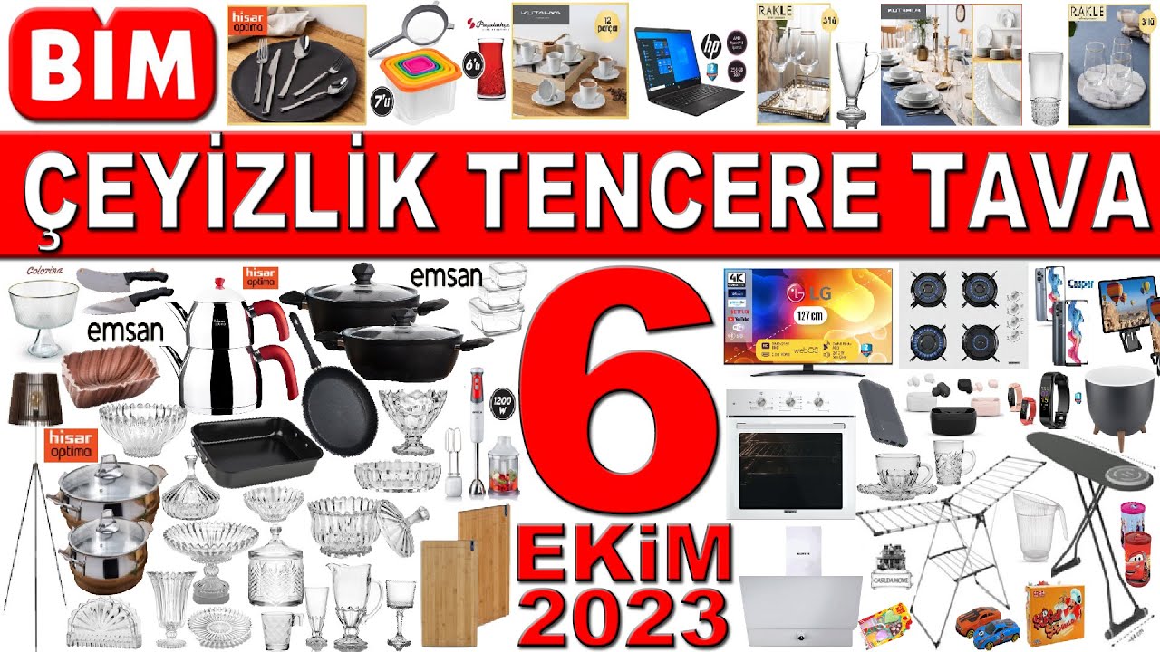 BİM TENCERE TAVA ÇEYİZLİK ÜRÜNLER BU CUMA | BİM AKTÜEL CAM MUTFAK ...