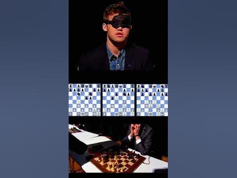 Magnus Carlsen Plays Blindfolded Chess Against 3 Opponents At the Same Time - YouTube
