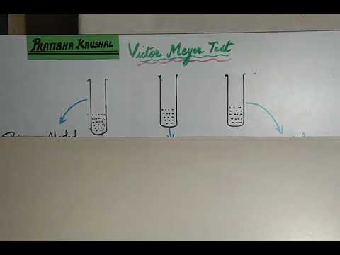 Victor Meyer Test for Alcohols - YouTube