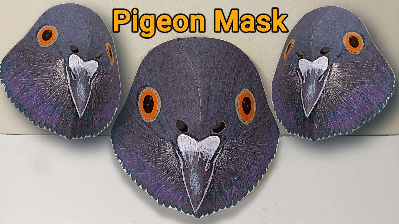 pigeon mask | DIY pigeon craft | bird costume | pigeon mask tutorial ...
