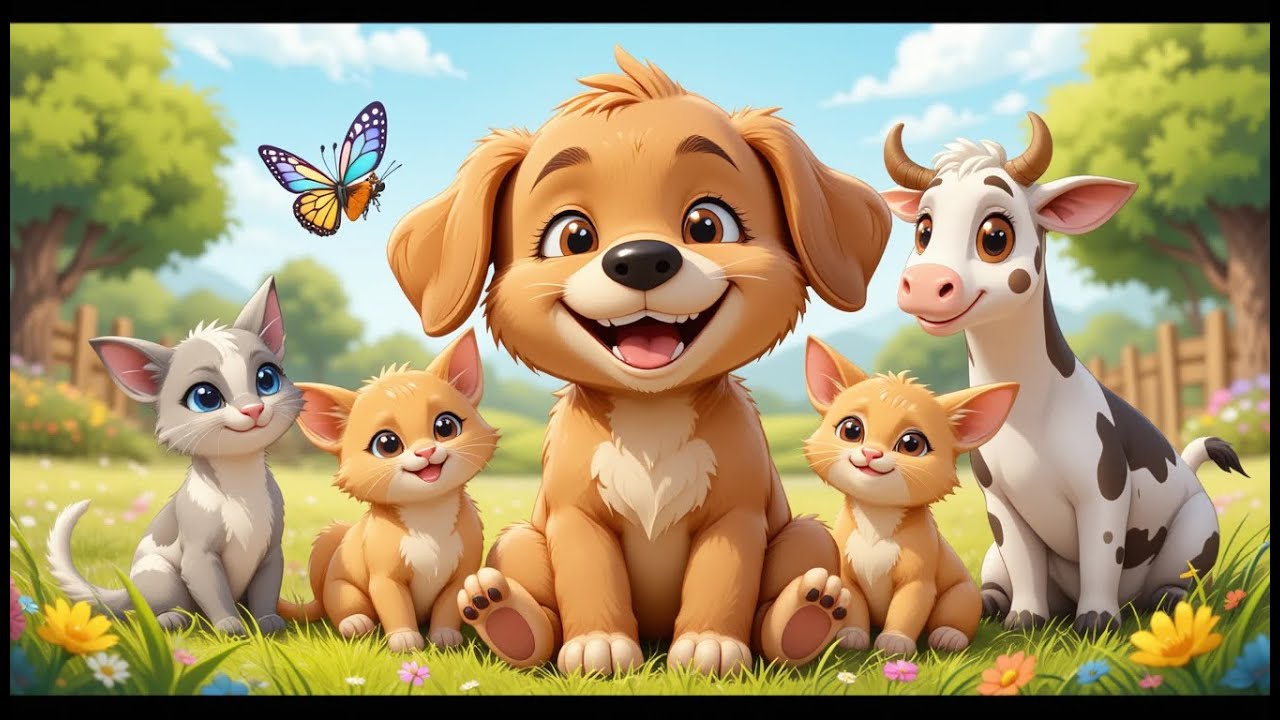 Dog Poem for Kids | Cute Puppy Rhymes | Kids Animal Poems in English ...