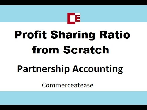 Profit Sharing Ratio - from scratch I Calculation of New Profit Sharing ...