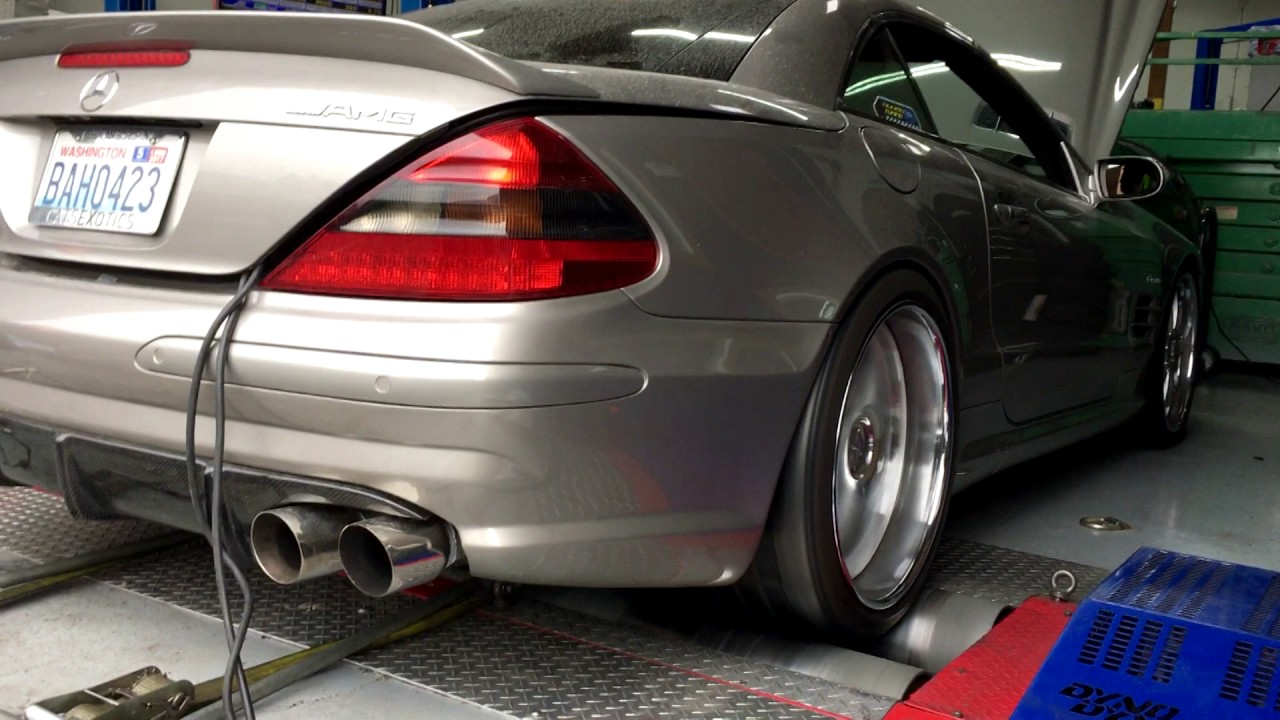SL65 AMG Rear Mount Turbo Dyno Graphs Street Pull - DUDMD - YouTube