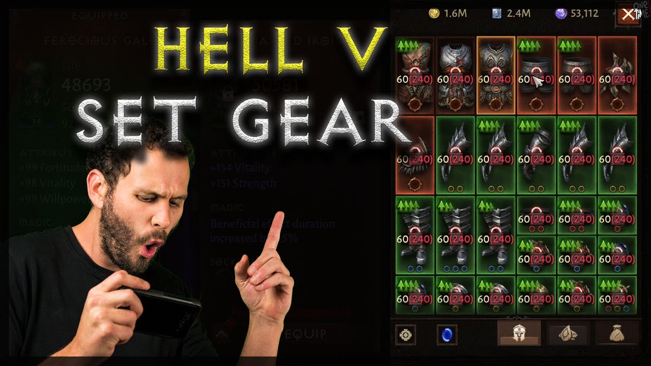 Hell 5 Triple Set Neck! INSANE GEAR Diablo Immortal - YouTube