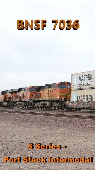 BNSF 7036 WB STACK TRAIN MP 740 NEEDLES SUB 12-22-2022 - YouTube