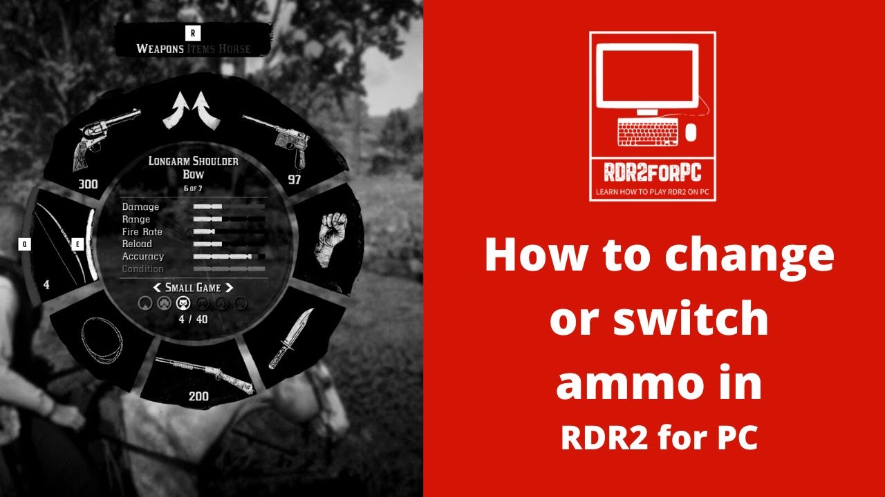 How to choose or switch ammunition for your gun or bow in Red Dead ...