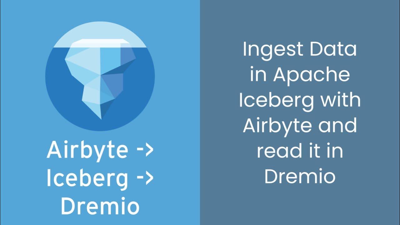 Tutorial - Ingesting Data in Apache Iceberg with Airbyte and Querying it with Dremio - YouTube