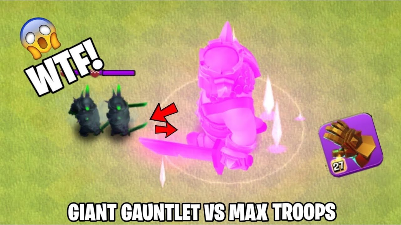 Giant Gauntlet Vs Every Single TH16 Max Troop - Clash of clans - YouTube