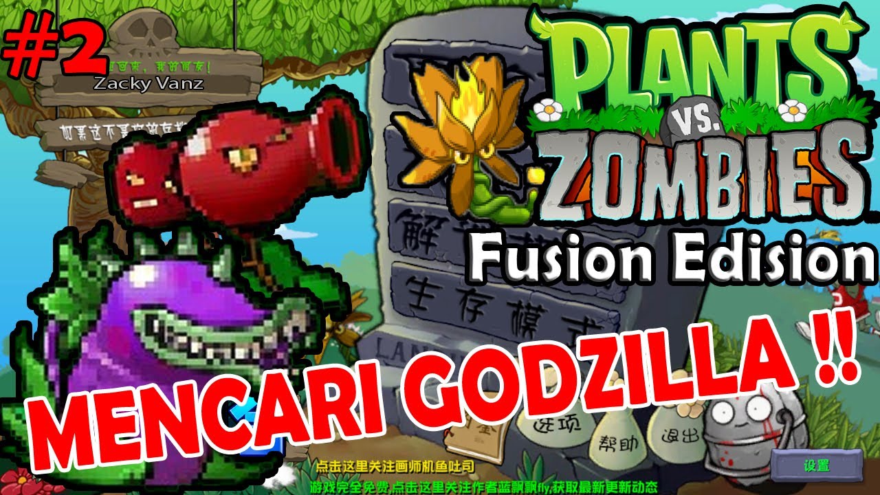 MENCARI GODZILLA !! Di Plants Vs Zombies || Game PLANTS VS ZOMBIES ...