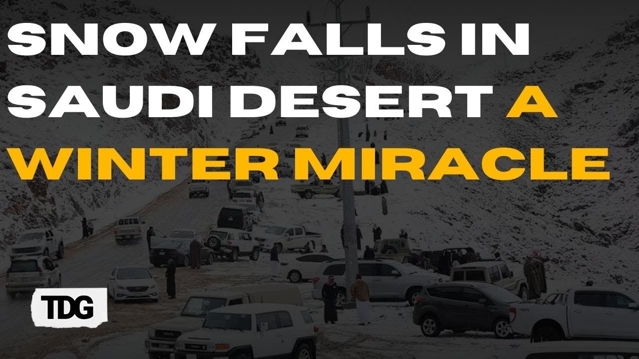 Saudi Desert Turns White: Snowfall Makes History in Al-Jawf - YouTube