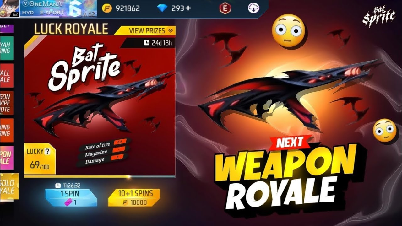 NEXT WEAPON ROYAL FREE FIRE | OB46 WEAPON ROYAL | GARENA FREE FIRE ...