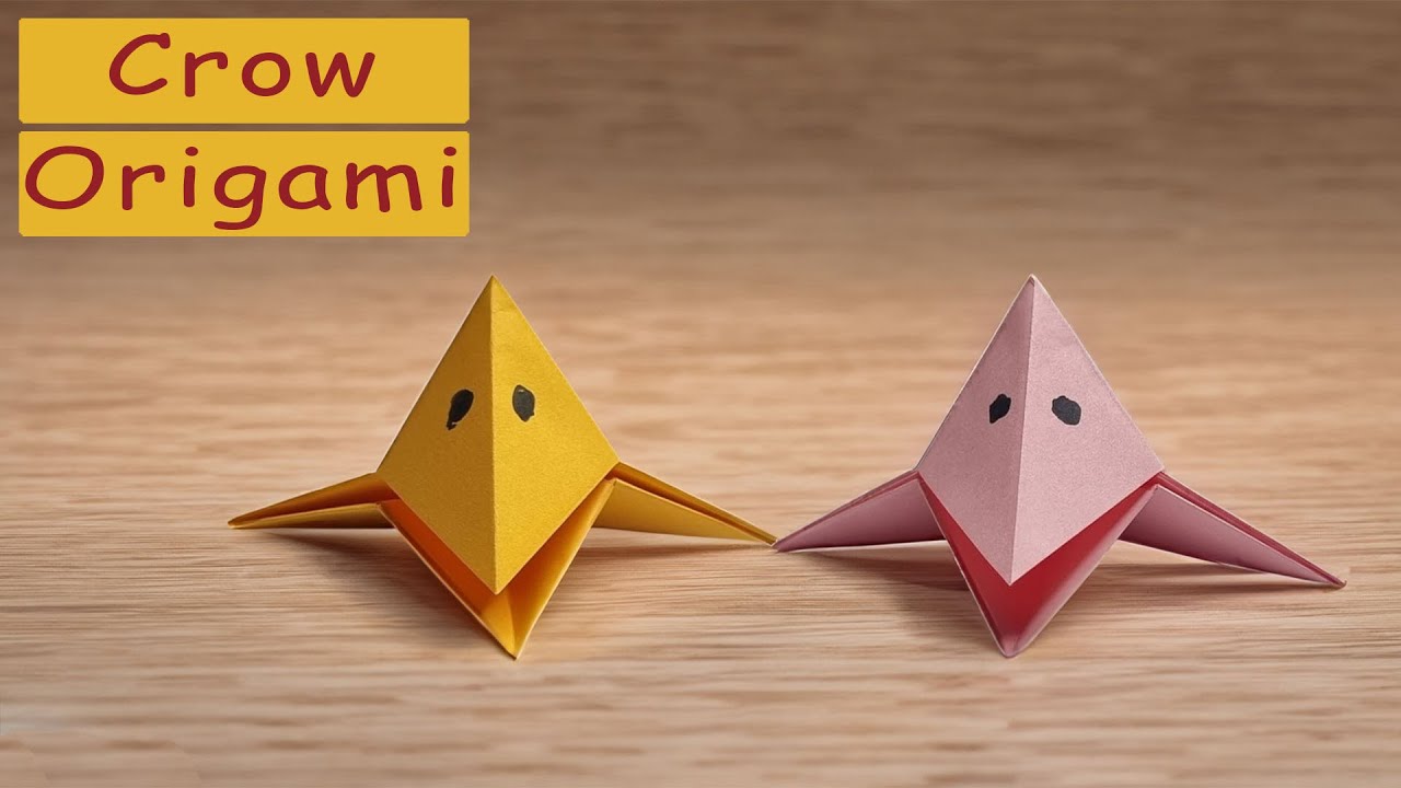 How To Make Crow Origami - YouTube