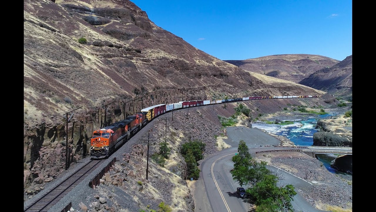 BNSF Oregon Trunk July 2019: Deschutes River Canyon, Trout Creek and ...