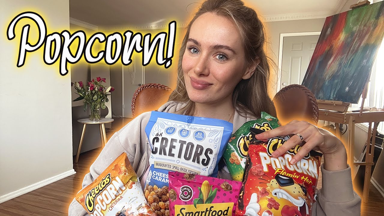 Russian Girl First Time Trying American Flavored Popcorn!! Cheeto ...