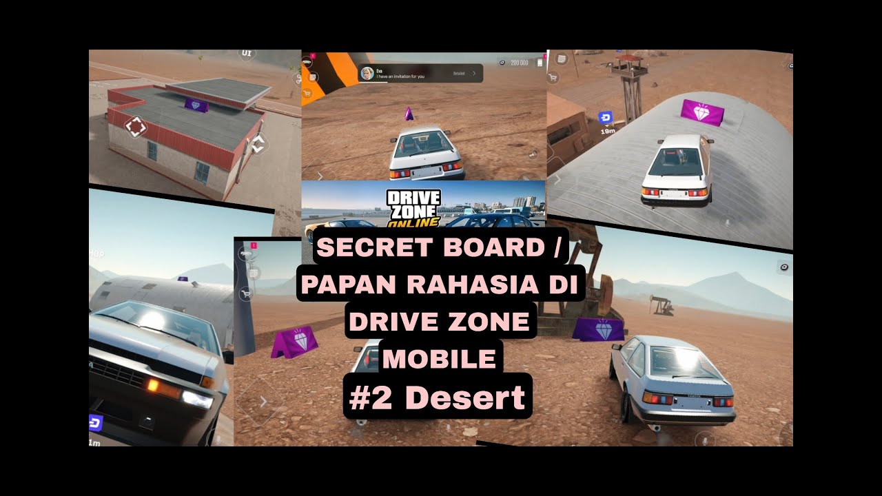 SECRET BOARD / PAPAN TERSEMBUNYI DI DRIVE ZONE MOBILE #2 DESERT - YouTube