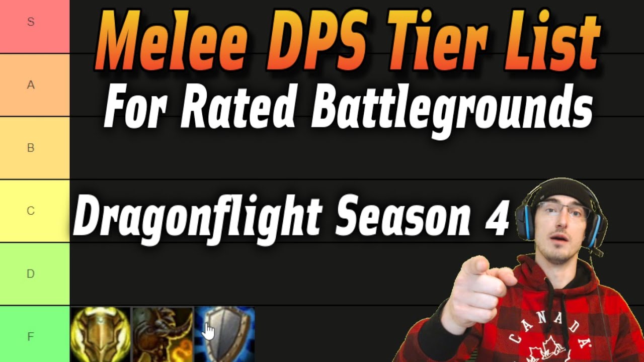 Melee DPS Tier List - RBGs Dragonflight PvP Season 4 - YouTube
