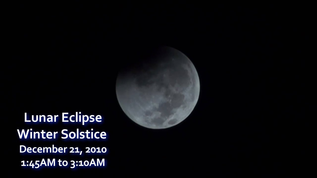 Lunar Eclipse December 21, 2010 - YouTube