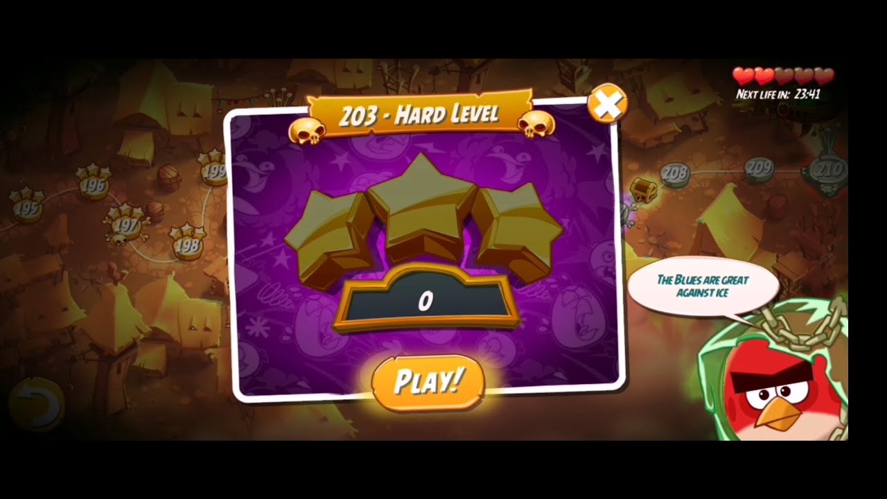 Angry birds 2 Hard Level 203 - YouTube