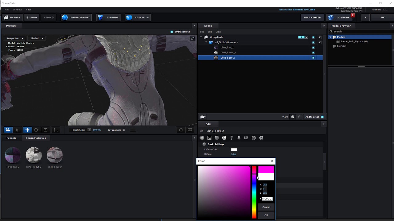 element 3D材質 - YouTube