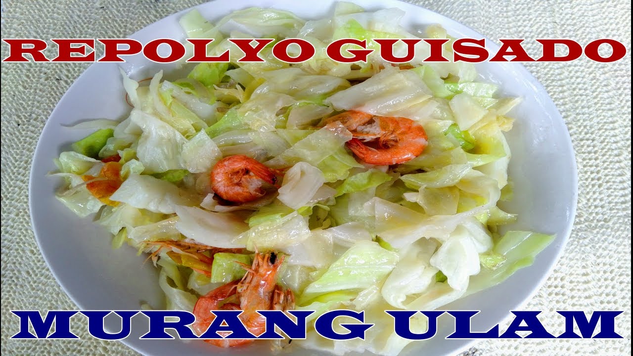 REPOLYO GUISADO WITH HIPON | MURANG ULAM | VEGETABLES RECIPE | - YouTube