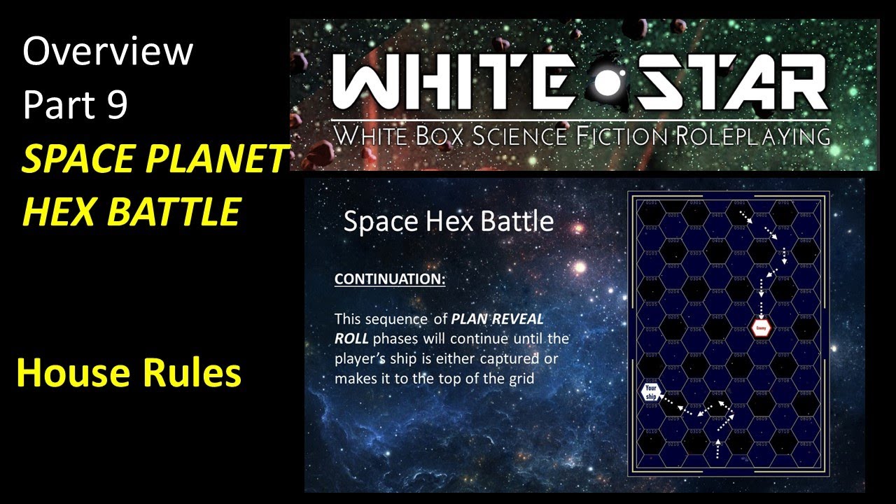 PART 9: White Star SPACE PLANET HEX BATTLE -- Duick's Dungeon OSR Space ...