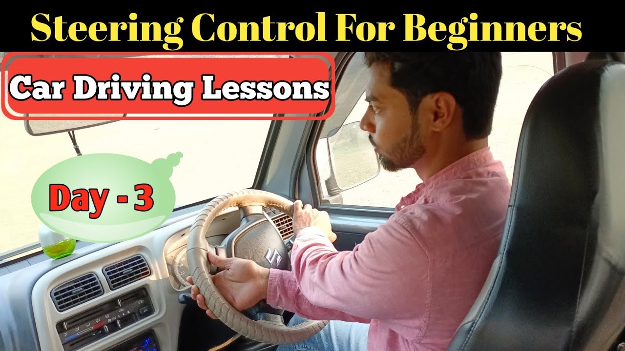 how to control steering wheel ।। car driving lessons for beginners ...