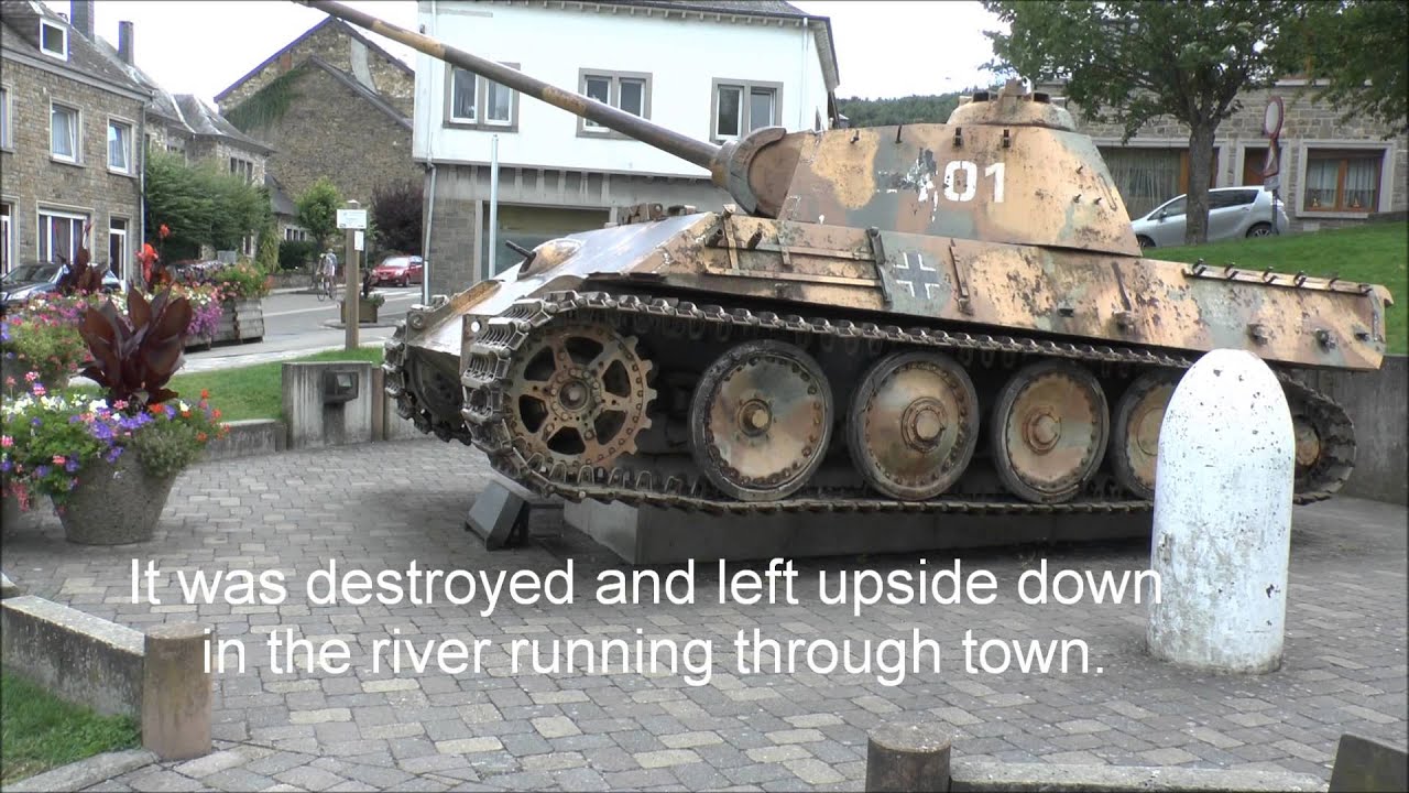 German Panzer V in Houffalize, Belgium. - YouTube