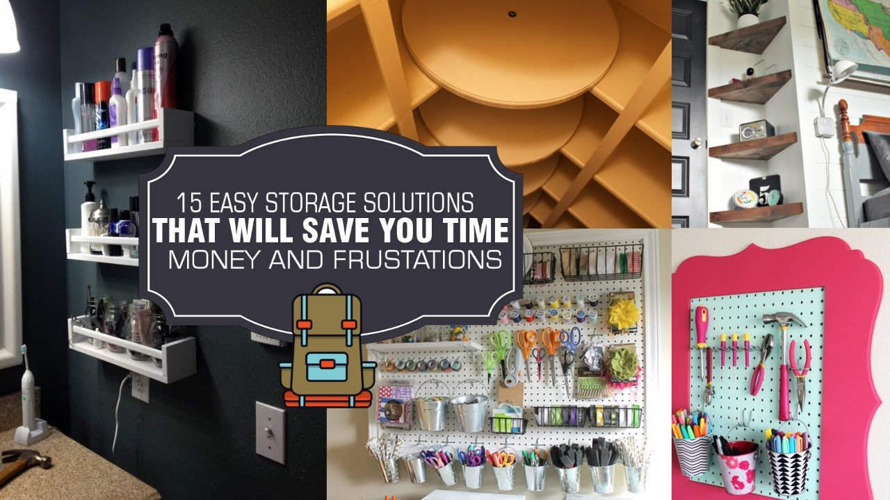 15 Storage solution and DIY organization ideas #1 - YouTube