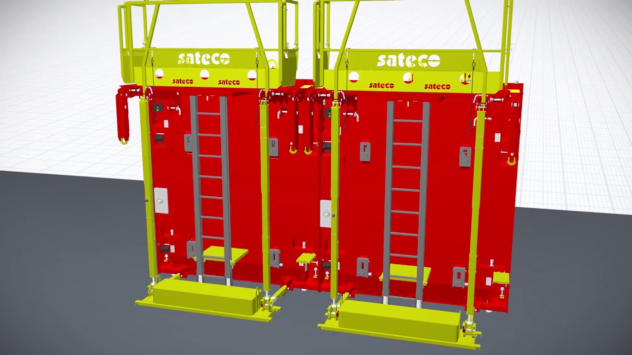 Assemblage des banches en 1 point - Innovation Sateco - YouTube