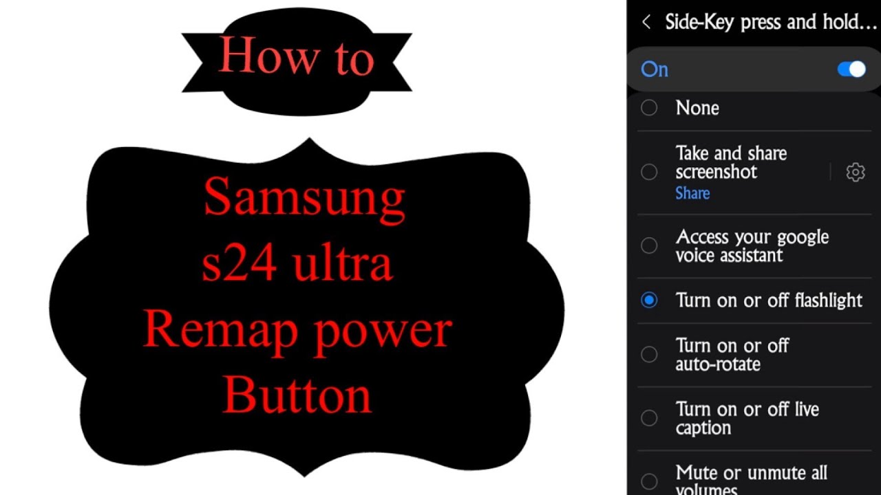 Samsung galaxy s24 make power button flashlight electronics and gadgets ...