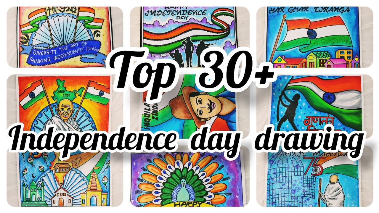Independence Day drawing easy step/Veer Gatha Project Drawing ...