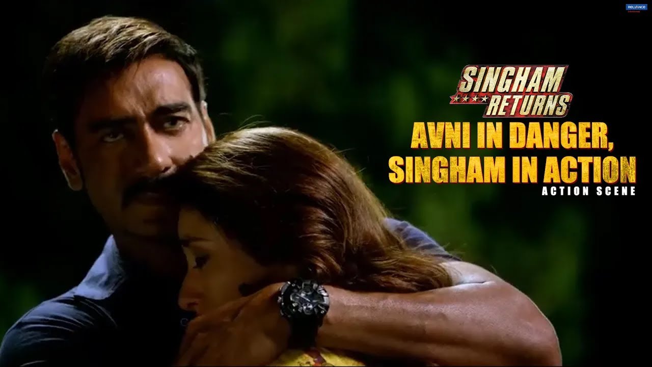 Avni in Danger, Singham in Action | Singham Returns | Action Scene ...