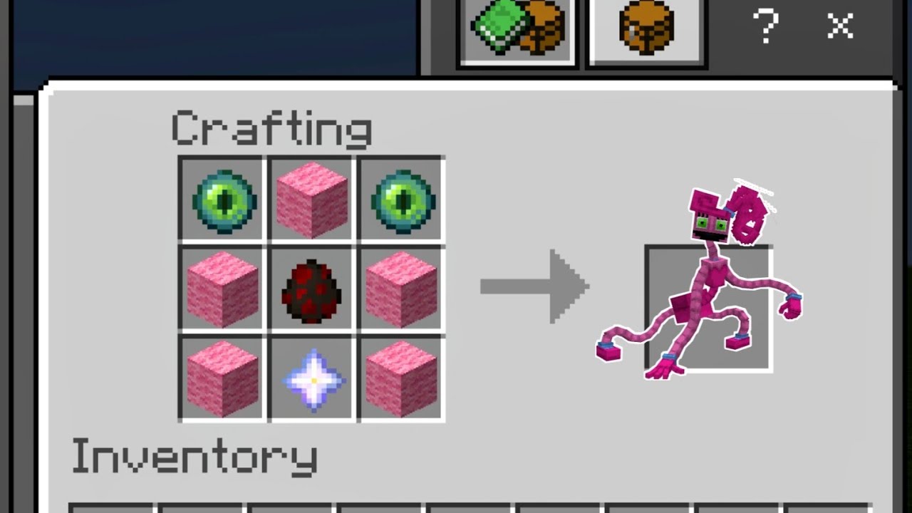 Crafting Mommy Long Legs in Minecraft BE! - YouTube