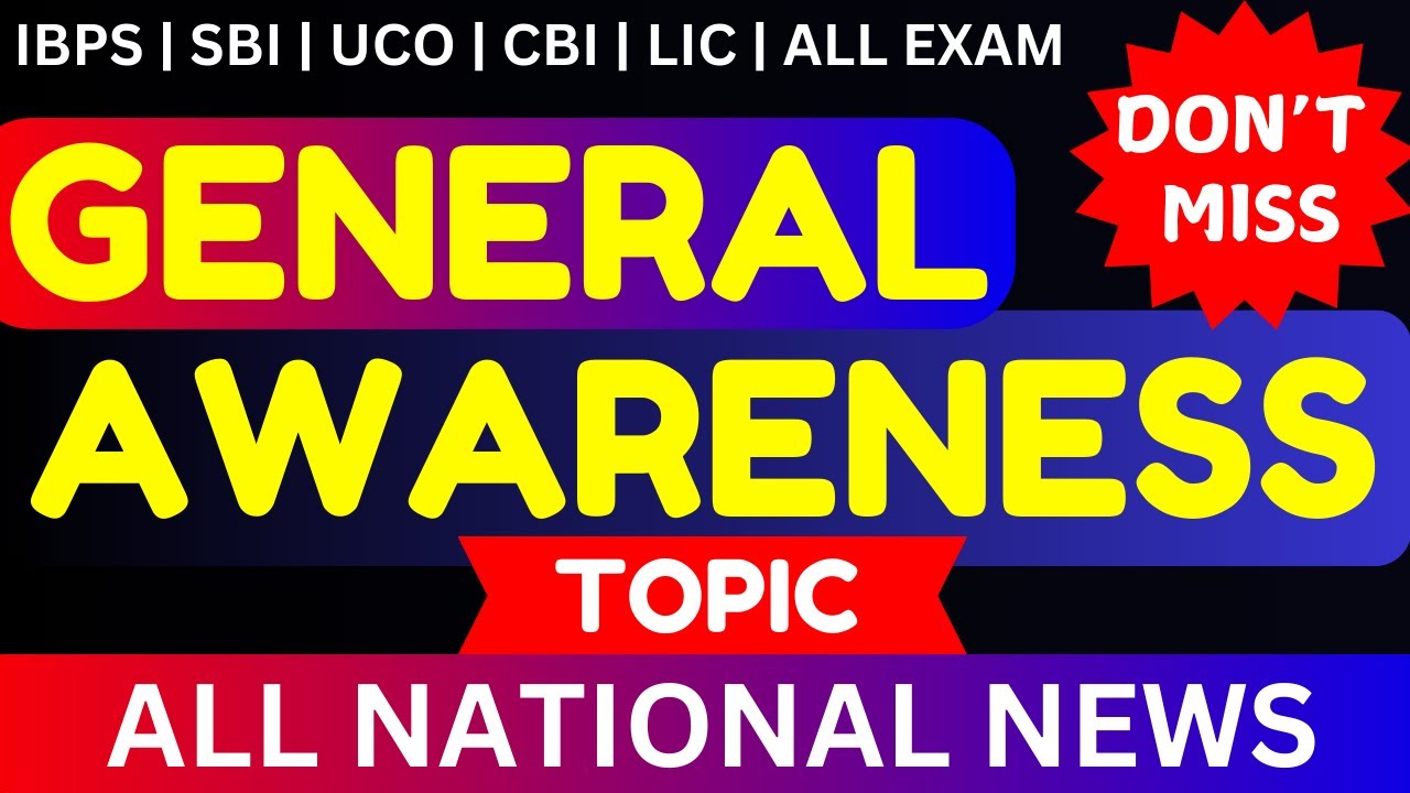 National News | Current Affairs | General Awareness | Gk for All ...