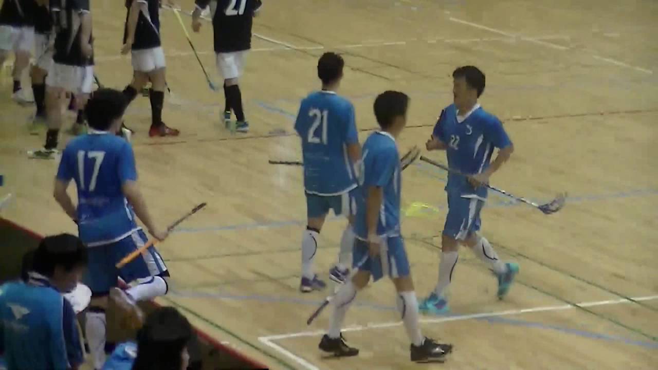 2016 Men's Japan Floorball League 駿河台大学 vs SONICS - YouTube