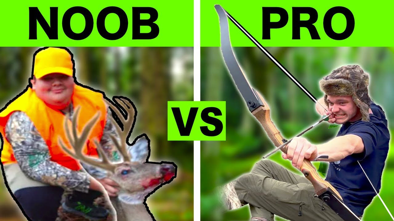 NOOB vs PRO Deer Hunting Challenge! - YouTube