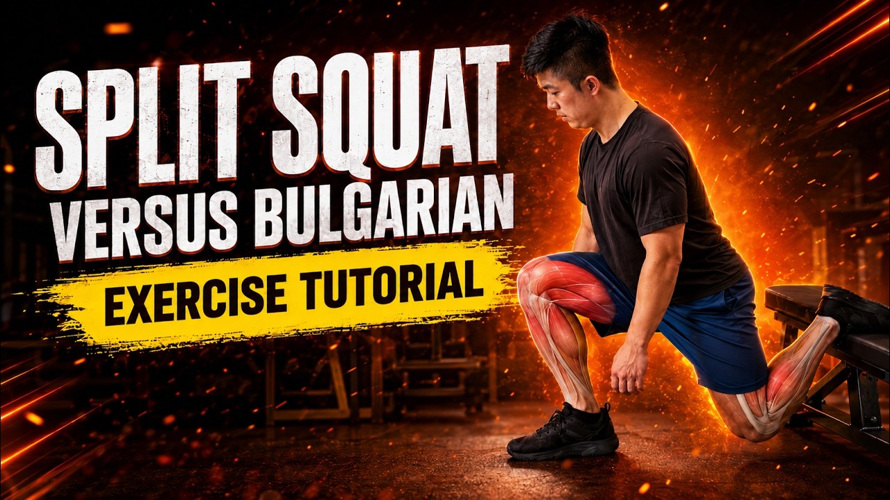 Difference Between Bulgarian Split Squat and Split Squat - YouTube