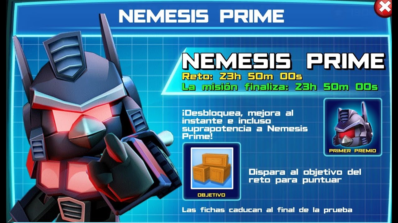 angry birds transformers nuevo evento de nemesis prime dia 6 nemesis ...