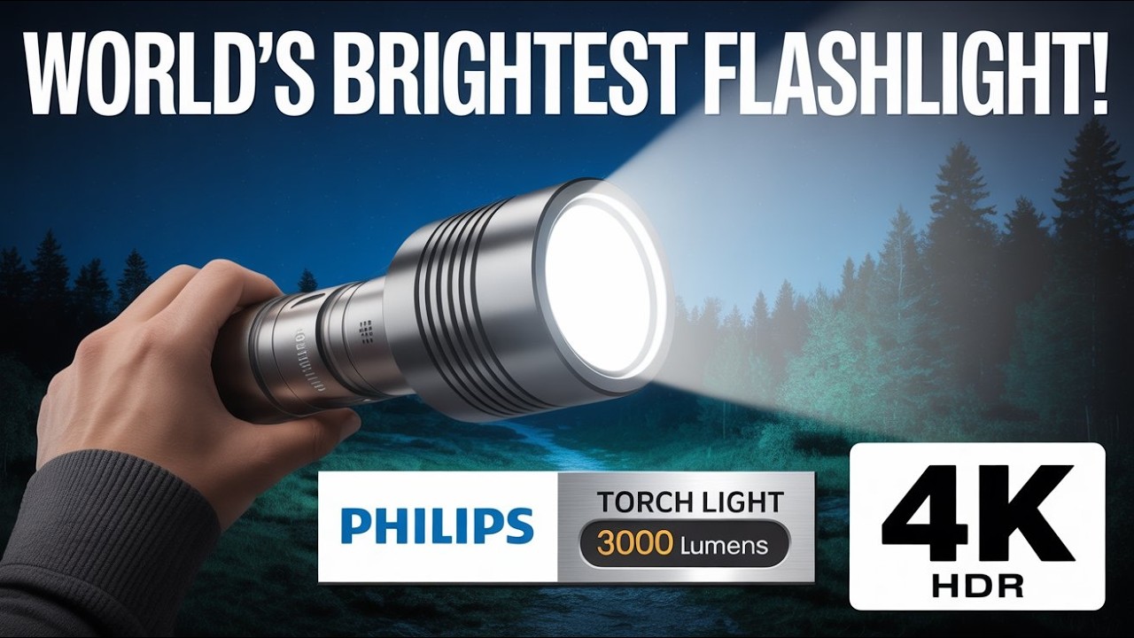 Brightest Flashlight Ever for Wildlife Spotting 🌌🔥 (3000 Lumens Test ...