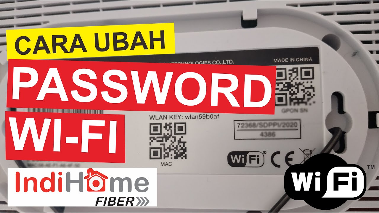 Cara Mudah Mengganti Password Wifi Indihome FiberHome - YouTube
