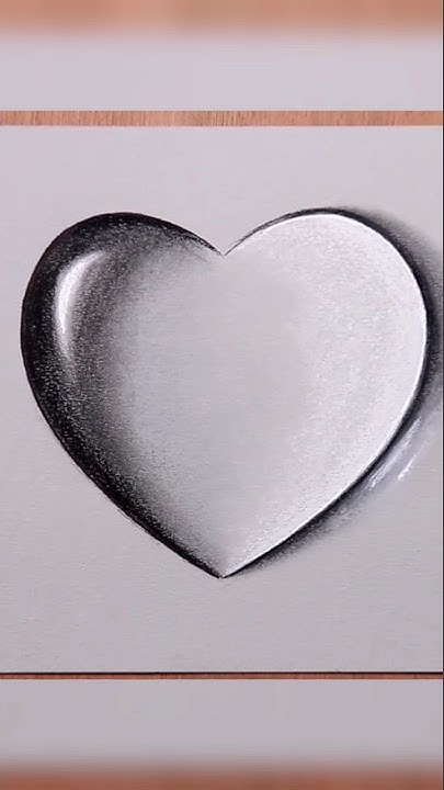 How to draw 3D heart ! easy for beginners!! - YouTube