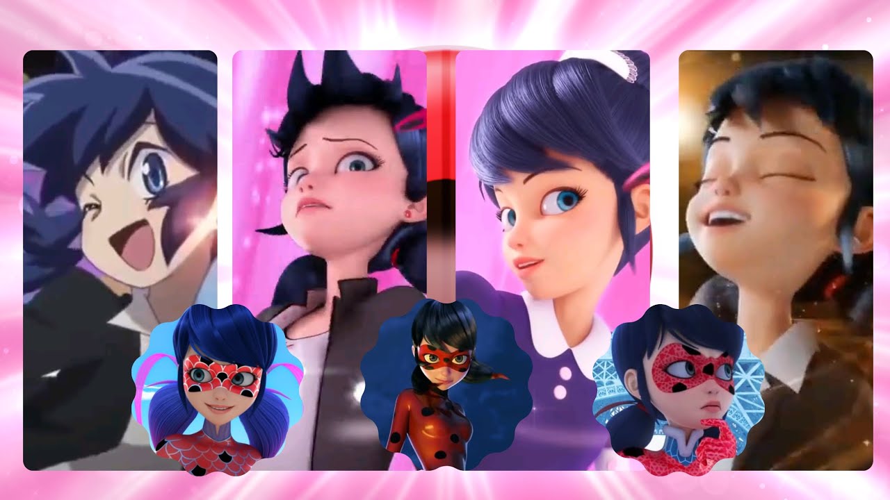 Miraculous Marinette all transformations into ladybug/Miraculous ...